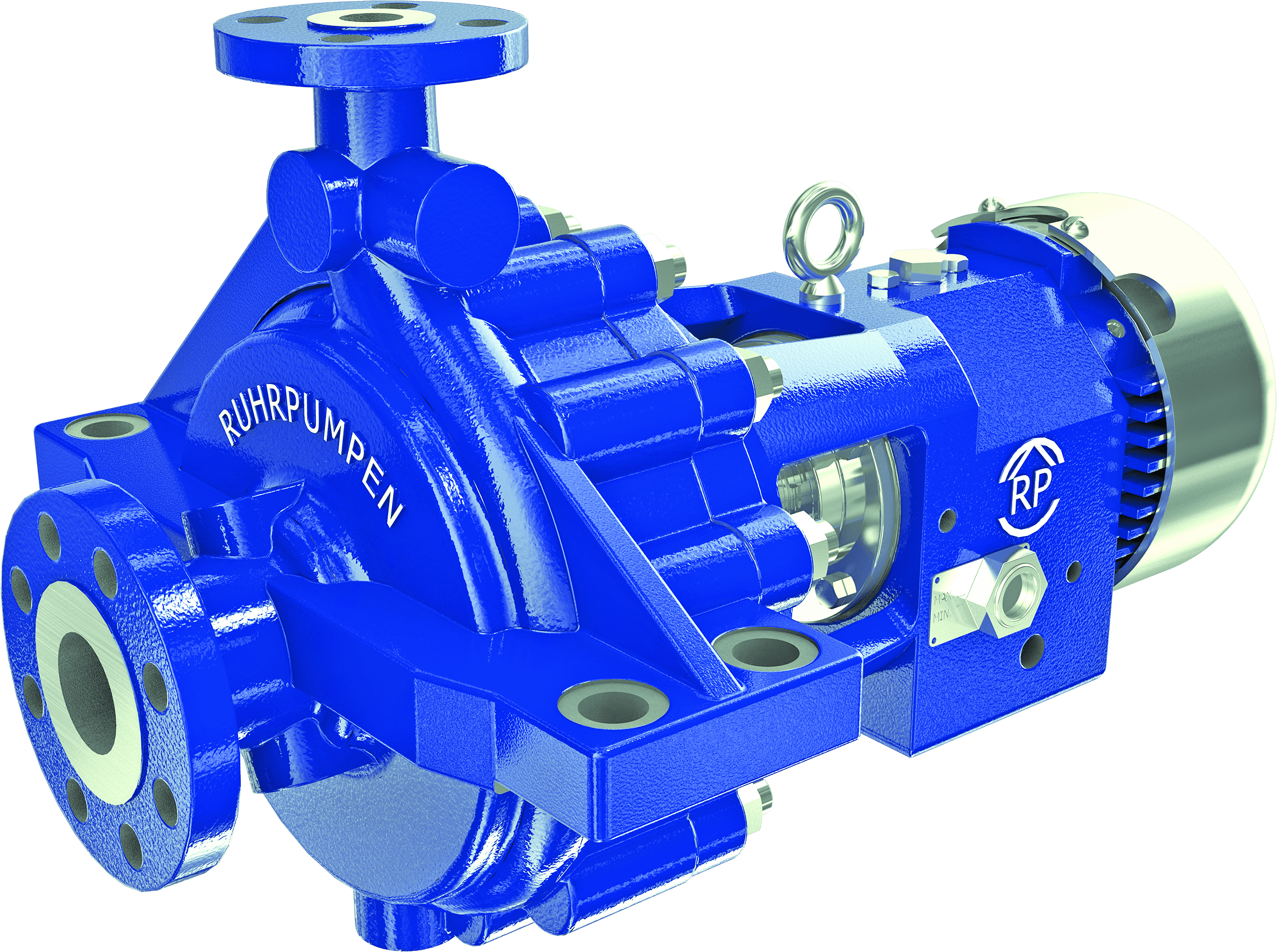 Horizontal Overhung Centrifugal Pumps, Single Stage, In-Line, API compliant